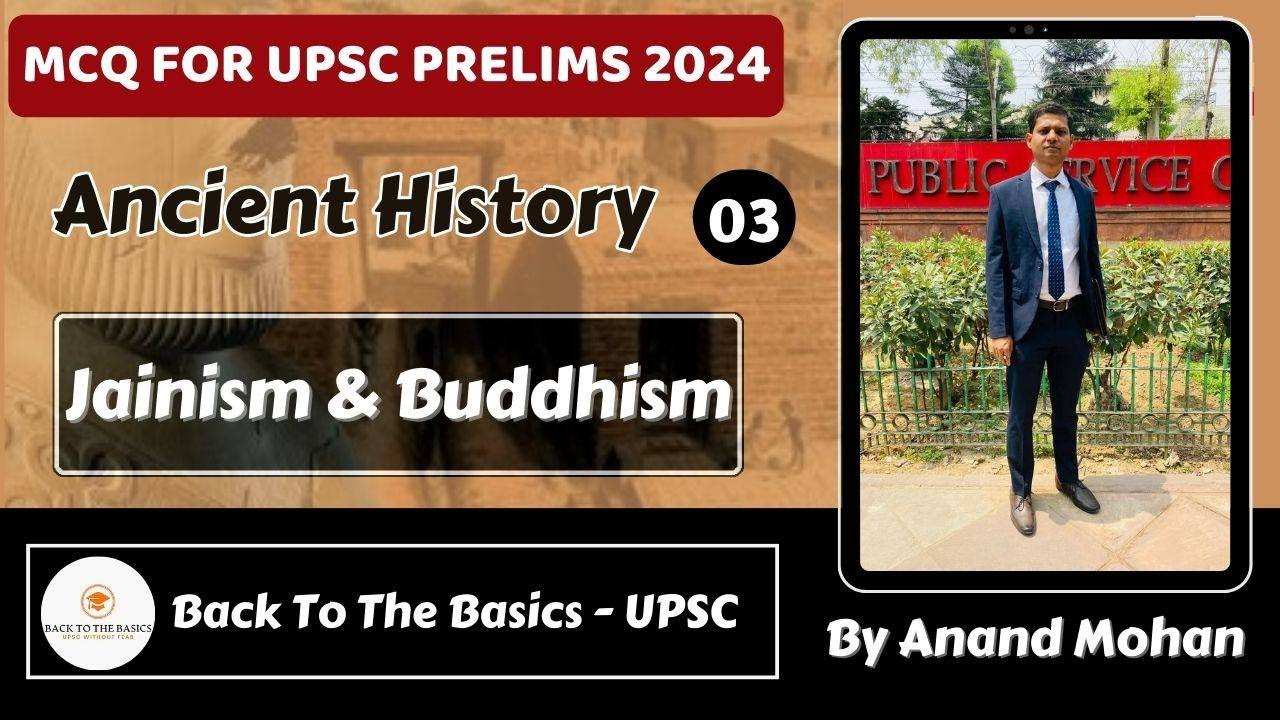 MCQ for UPSC Prelims 2024| Jainism and Buddhism - YouTube