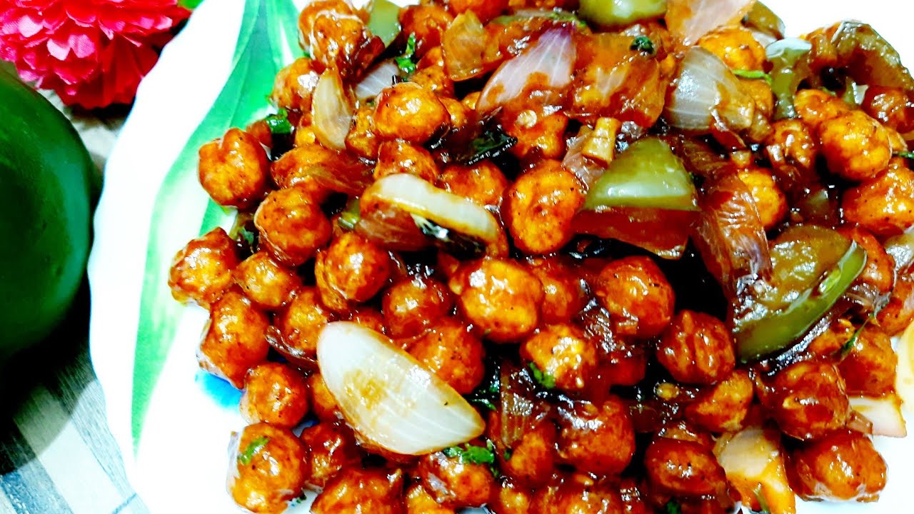 Chilli Chana Recipe|কাবলি ছোলার নিউ রেসিপি|Crispy Chilli Chana Recipe ...