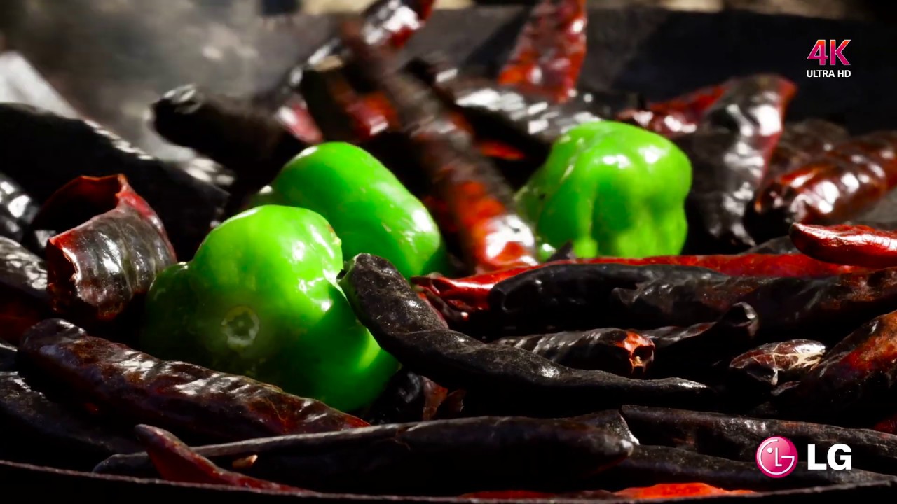 4K Ultra HD demo video World chef food LG - YouTube