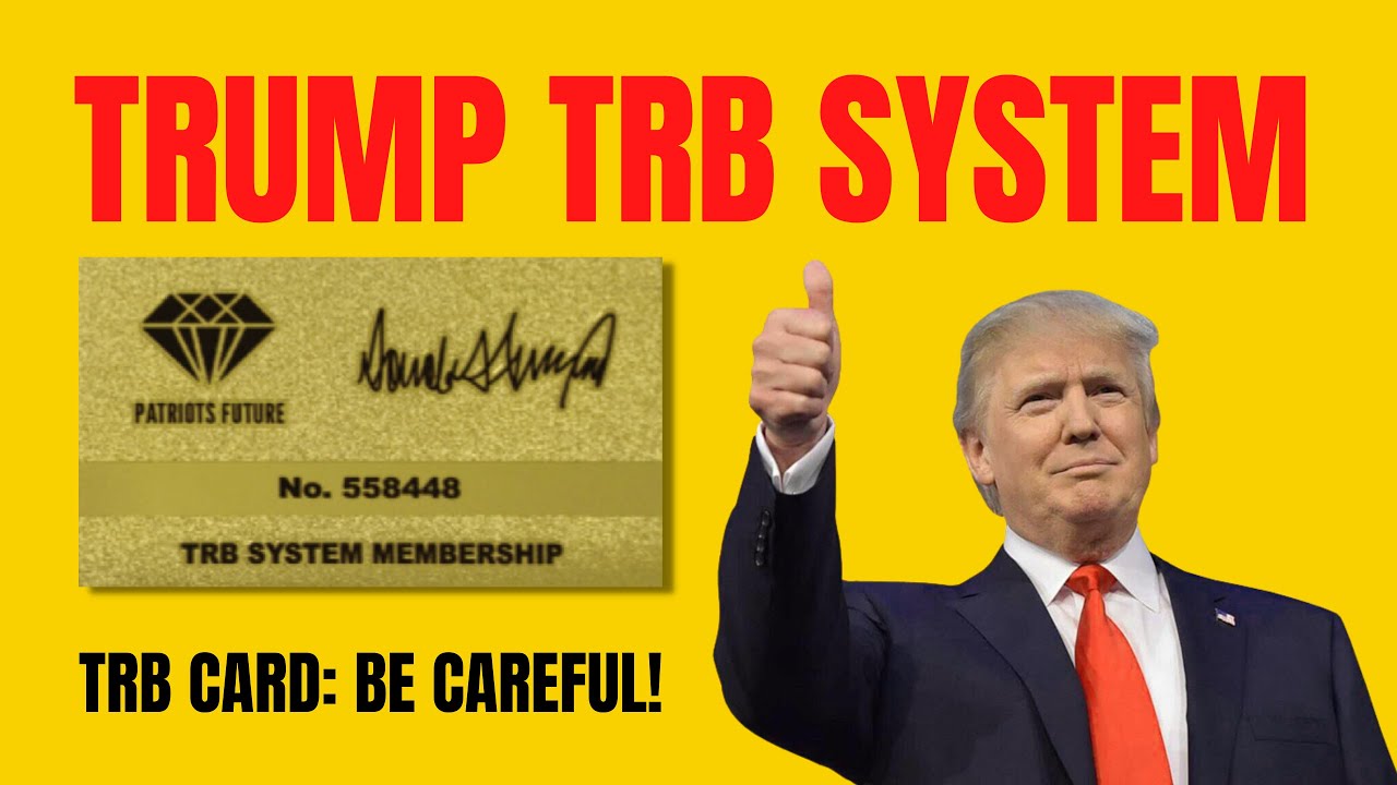 [TRB MEMBERSHIP CARD] - ⚠️ TRB CARDS: BE CAREFUL ⚠️ - TRUMP TRB SYSTEM ...
