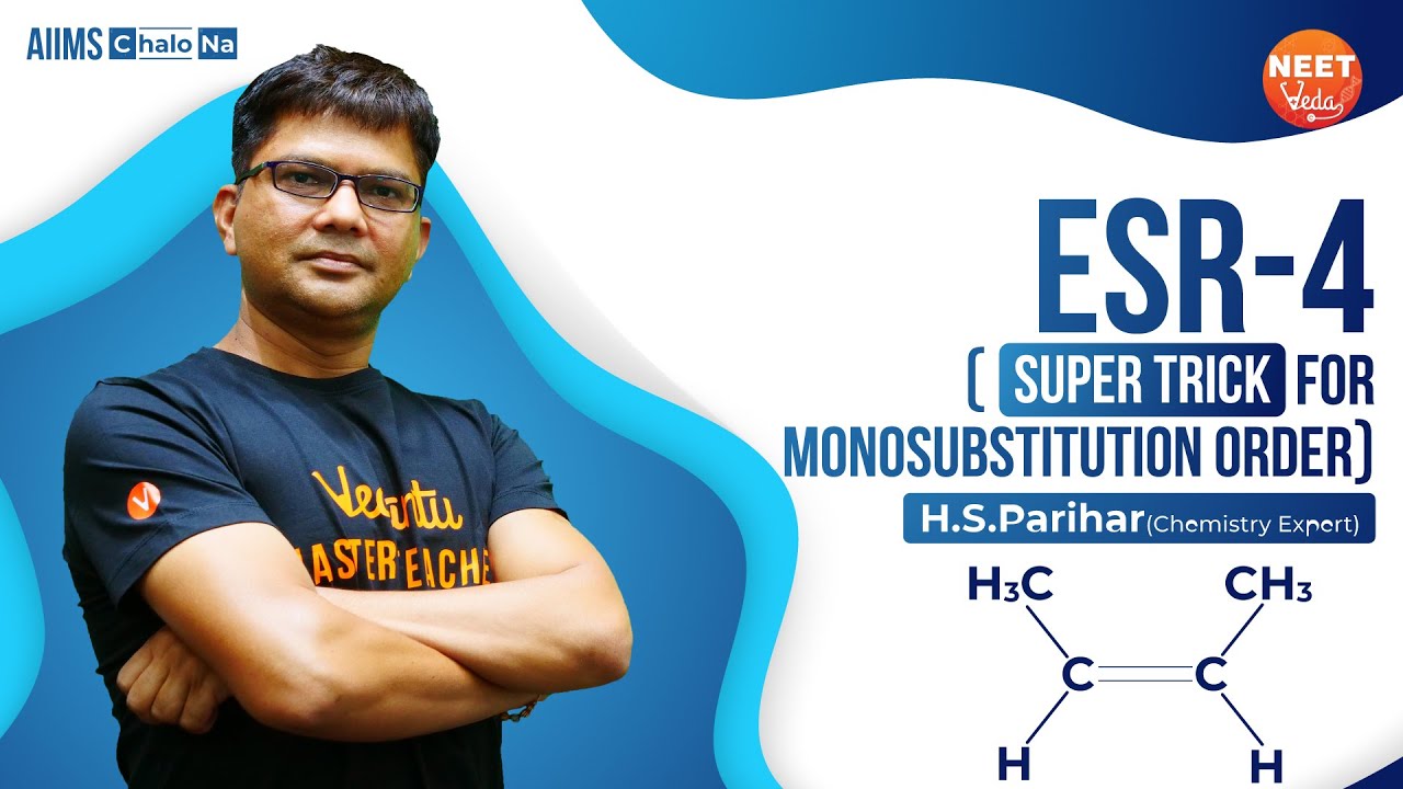 ESR-4 | Super Trick for Monosubstitution Order | NEET Organic Chemistry ...