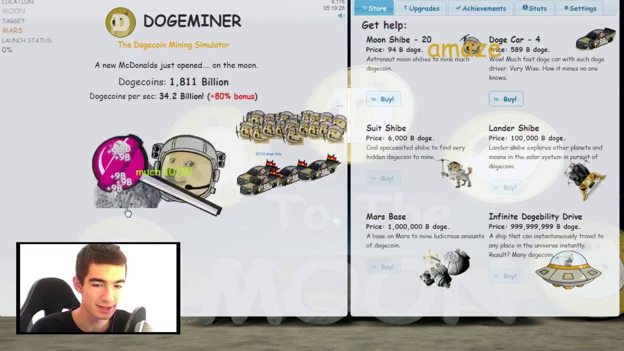 Dogeminer (Doge Clicker) [PL] #2- Lecimy na Księżyc ! - YouTube