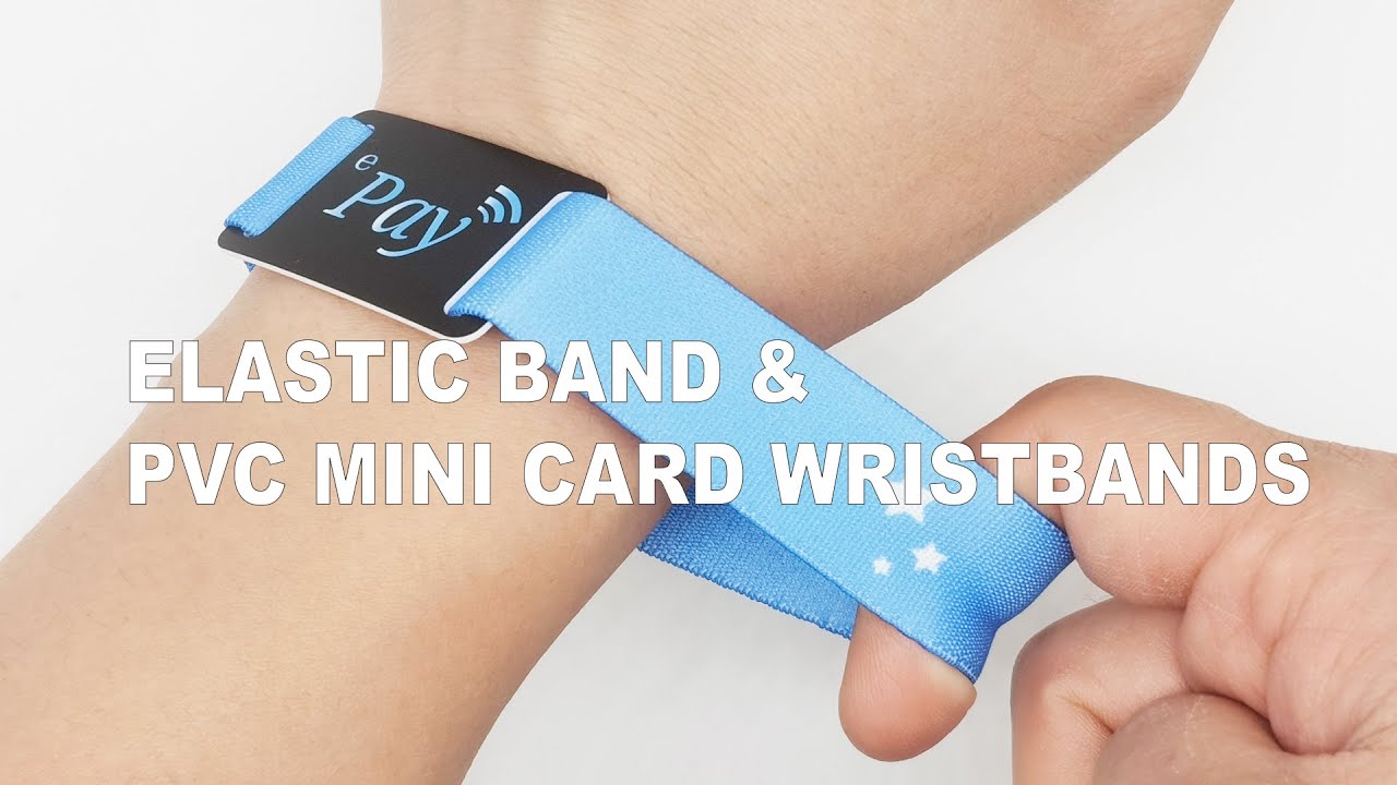Elastic band & mini card wristbands - YouTube