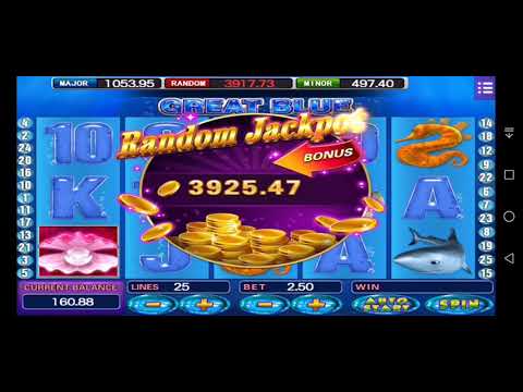 Random jackpot great blue.. Mega888 - YouTube
