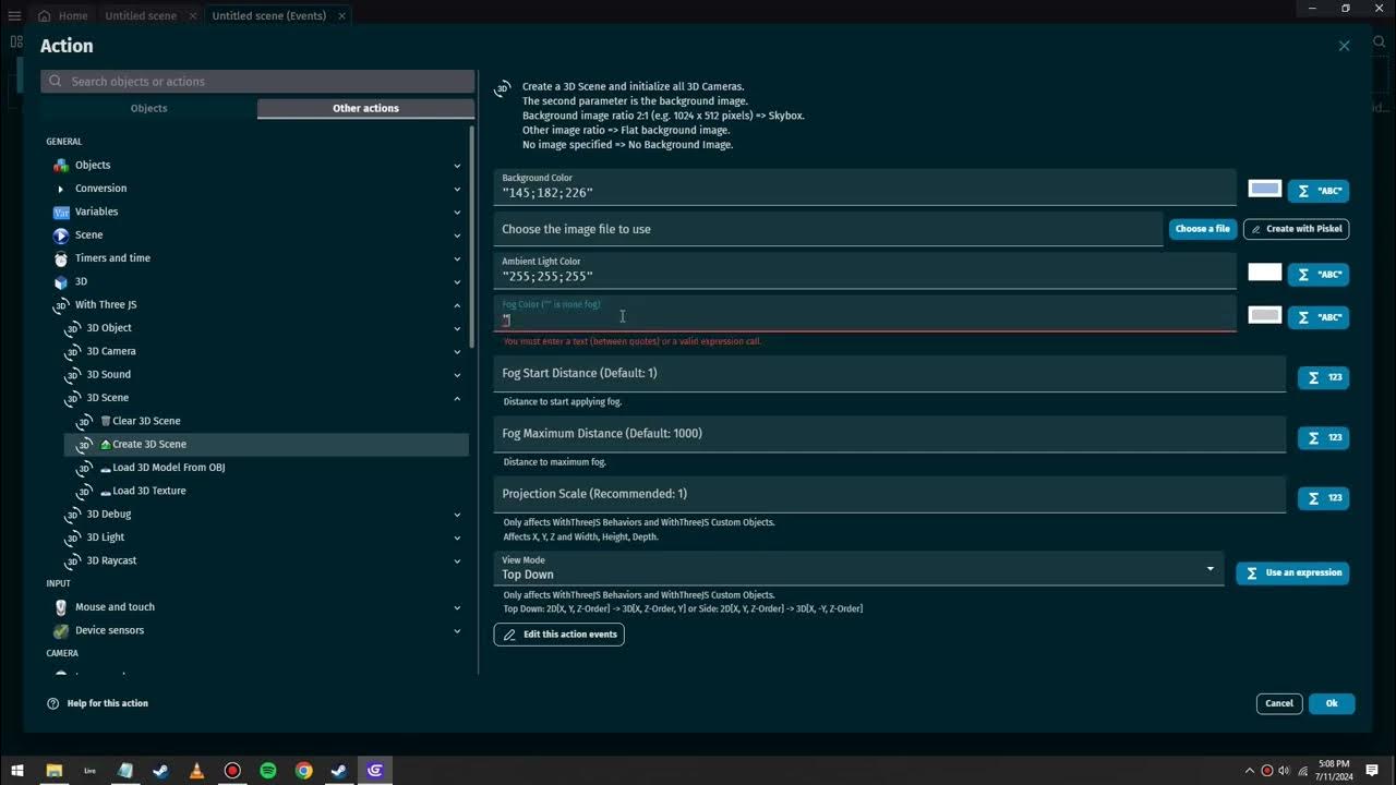 Wolfenstein 3D like FPS camera / scene GDevelop tutorial - YouTube