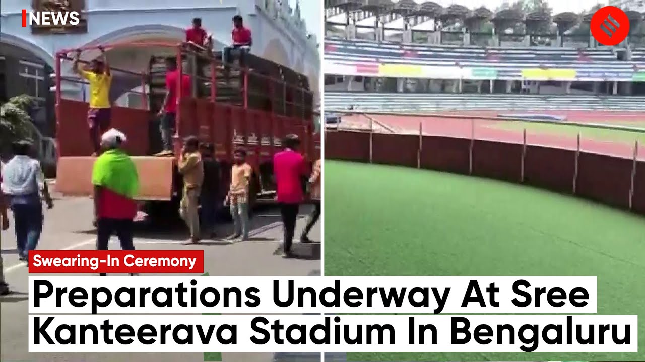 Preparations Underway For Swearing-In Ceremony In Bengaluru, Congress ...