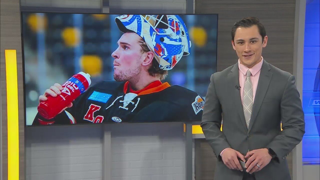 Ryan Fanti returns to Komets as playoff chase tightens up - YouTube