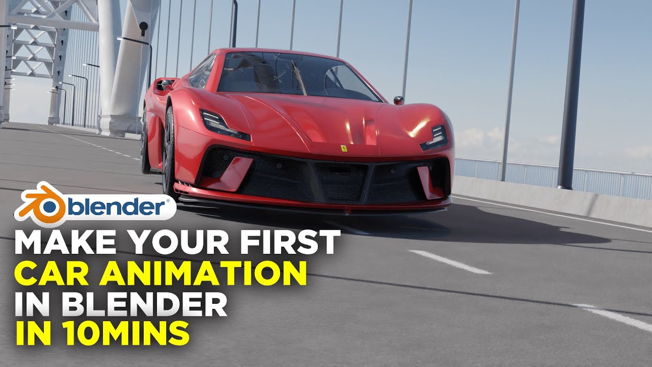Make your first car animation in blender in 10mins - YouTube