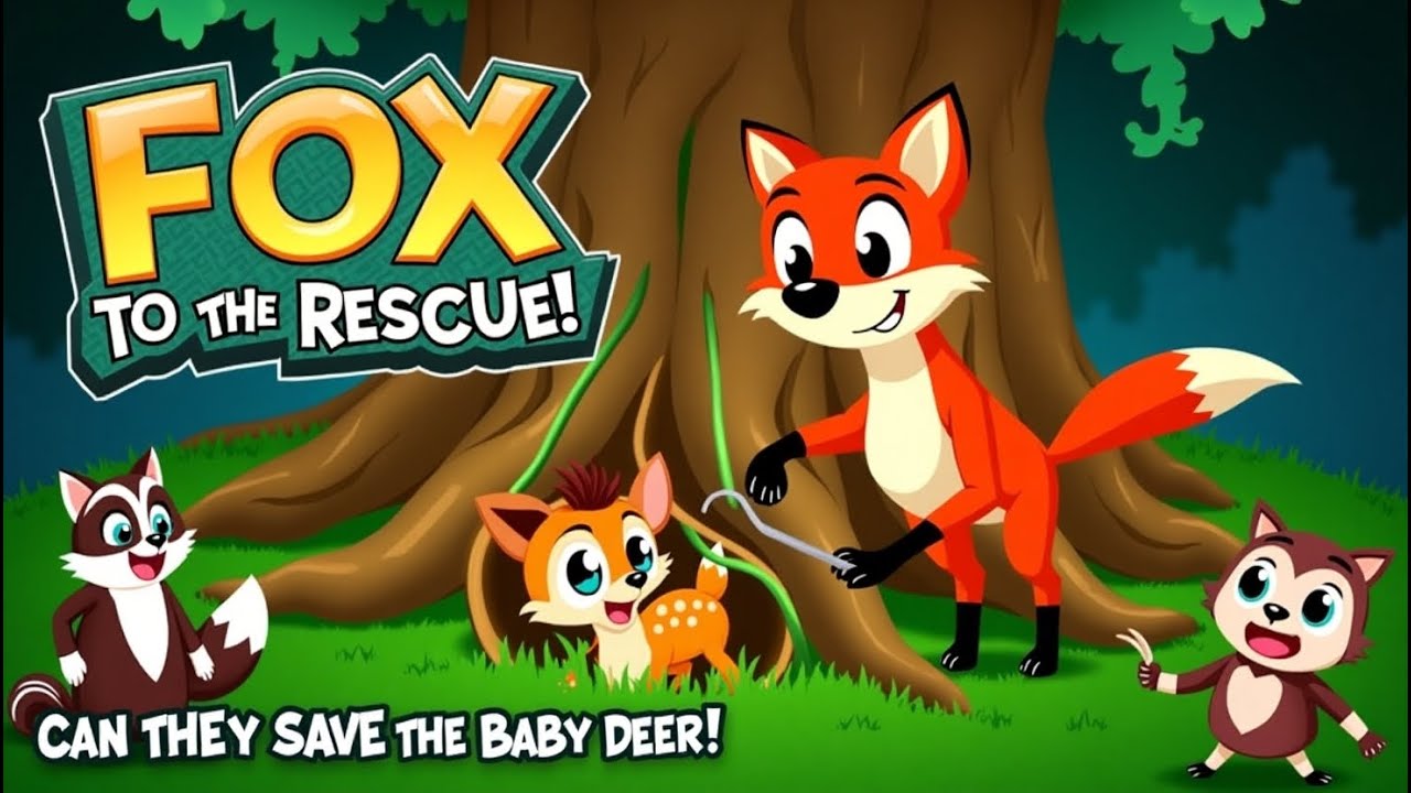 The Fox Who Saves The Baby Deer / Kids Story - YouTube
