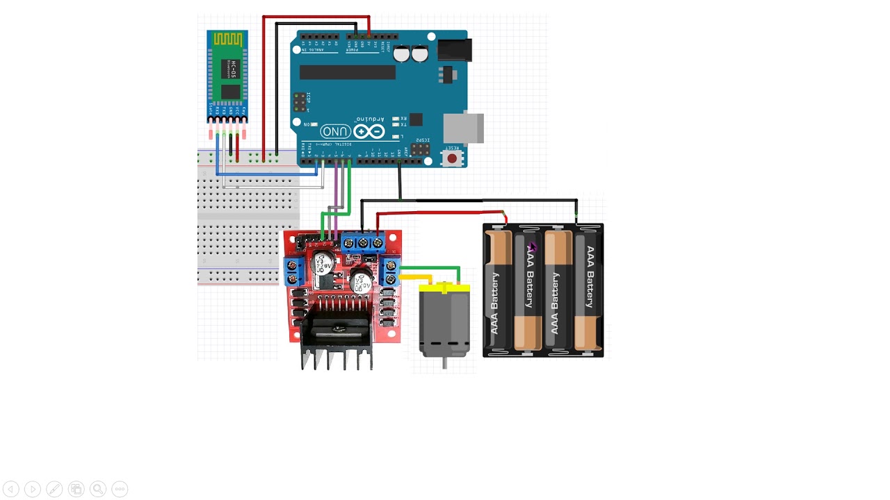 0 Controlador Para Motores Cc L298n Con Arduino Y Blu