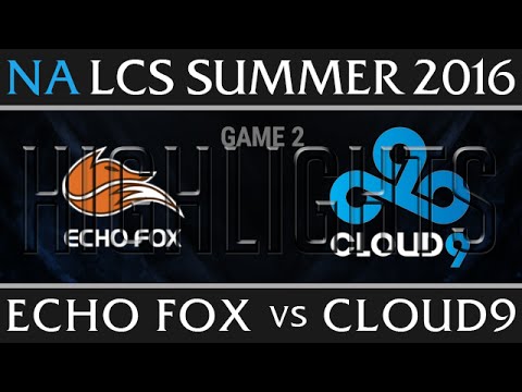 Echo Fox vs Cloud 9 Game 2 Highlights - NA LCS Week 1 Summer 2016 - FOX vs C9 G2 - YouTube
