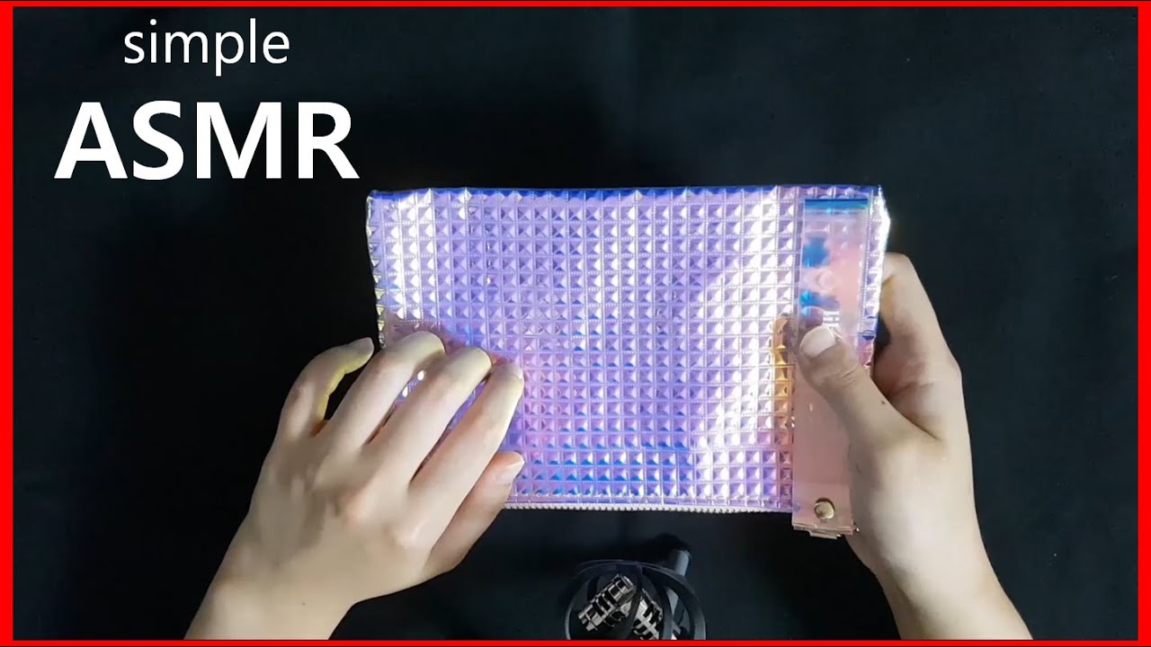 [ASMR] leather wallet, pouch triggers sound - YouTube