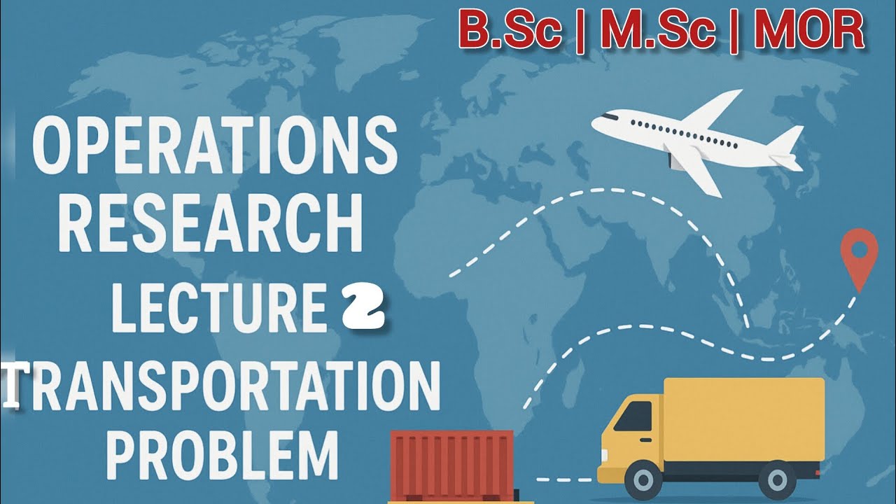 Operations Research LEC 2 || Transportation problem with Matrix minima ...