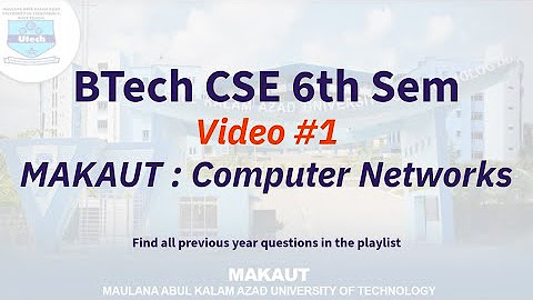 MAKAUT Computer Networks Exam Prep - YouTube
