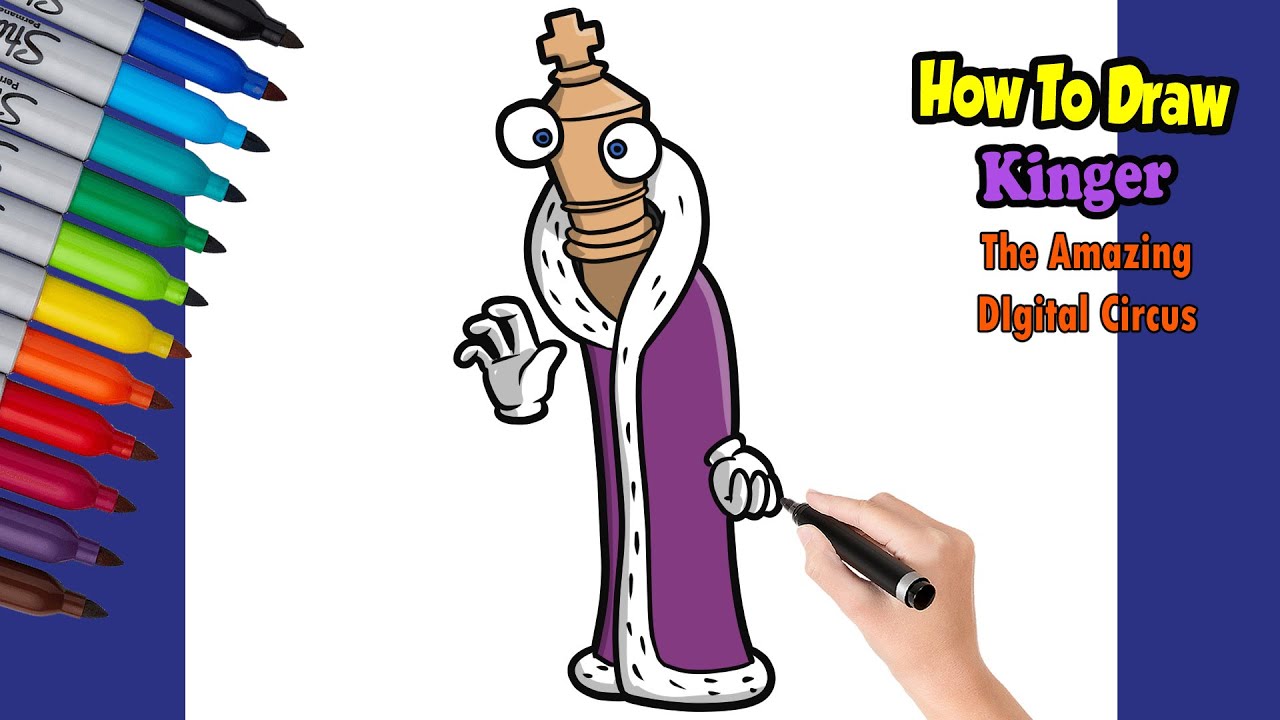 How To Draw Kinger The Amazing Digital Circus Drawing Tutorial Easy My Xxx Hot Girl
