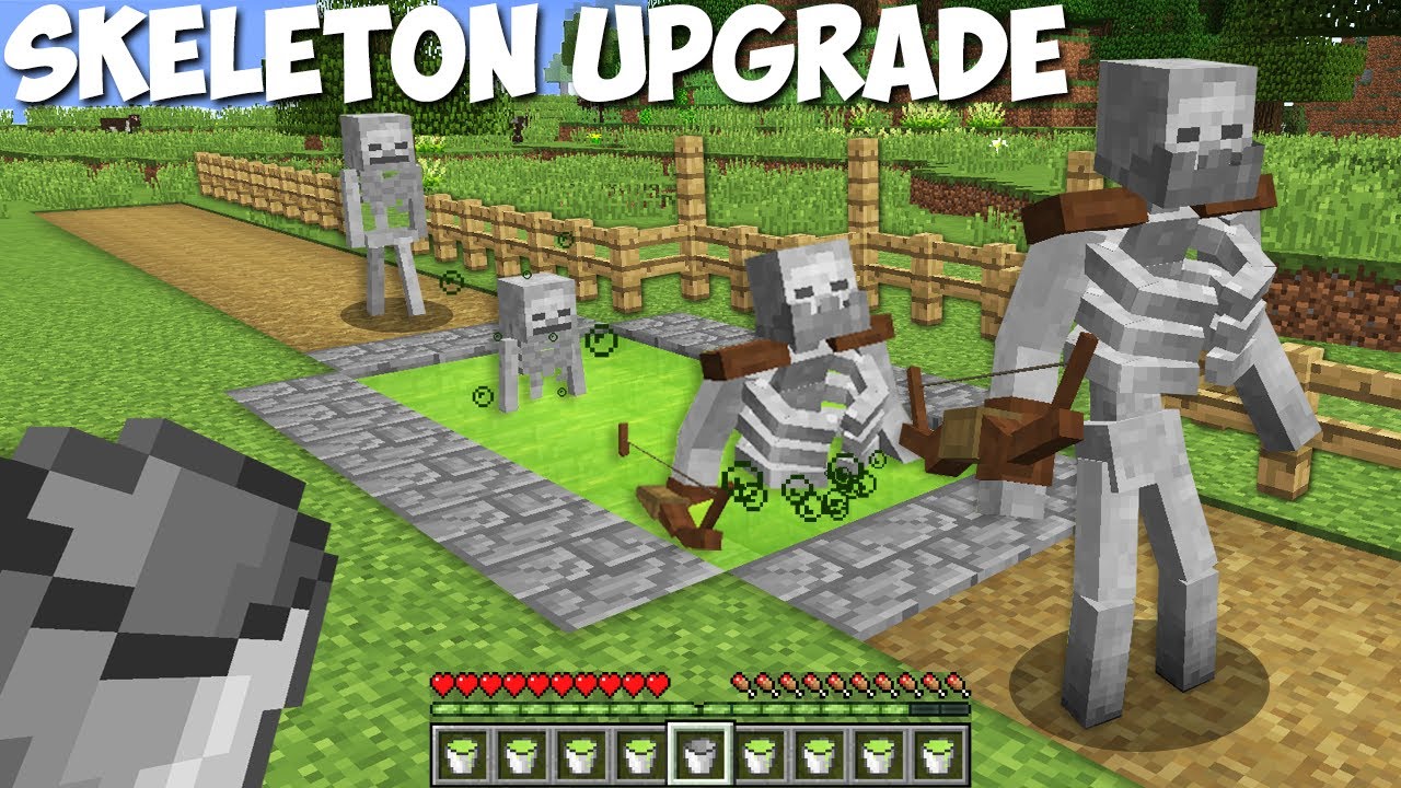 What happens if SKELETON Swims Across in TOXIC WATER in Minecraft ...