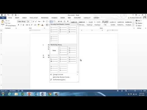 Outlining in Microsoft Word - YouTube