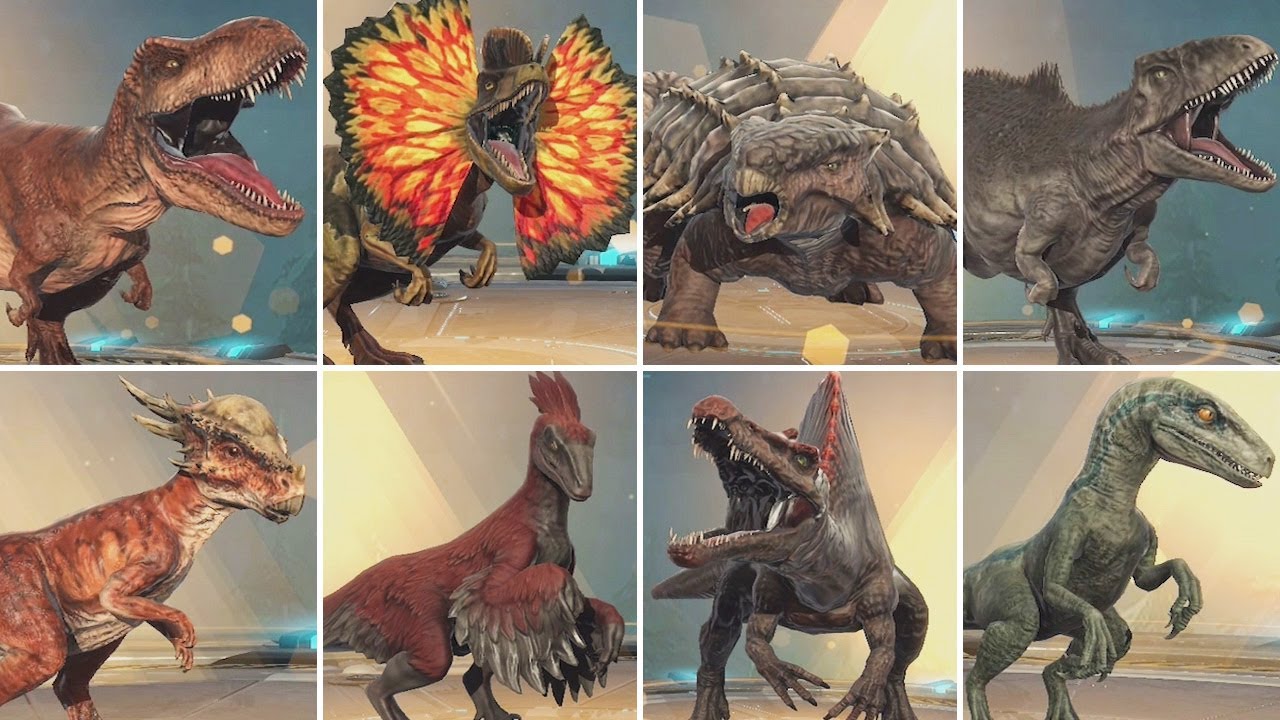 All Legendary Dinosaurs - Jurassic World Primal Ops - Youtube