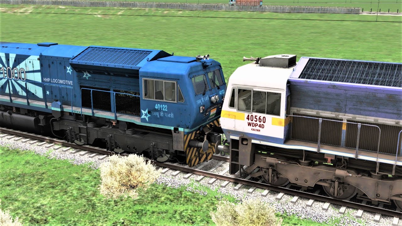 12238 Begampura Express WIth Offlink TKD WDP4D Celebration Loco & KYN ...
