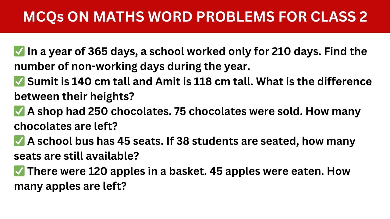 Fun Math Word Problems for 2nd Graders | Easy & Engaging Learning ...