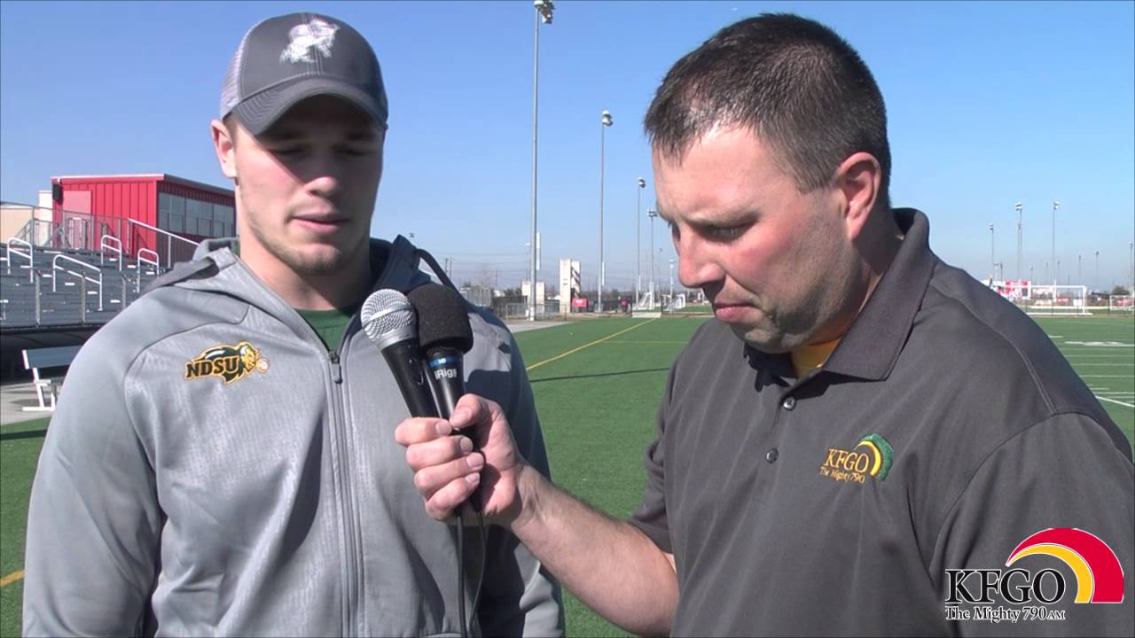 KFGO's Ryan Gellner talks with NDSU Bison RB Chase Morlock - YouTube