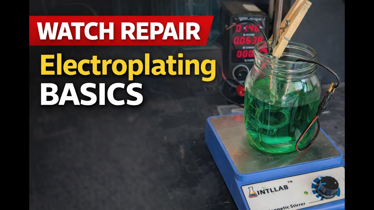 Watch Repair Electroplating Basics | Polarity, Current, and Setup ...