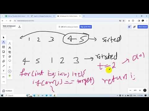 Search in Rotated Sorted Array (LeetCode 33) full explanation step by step #coding #cpp #dsa ...