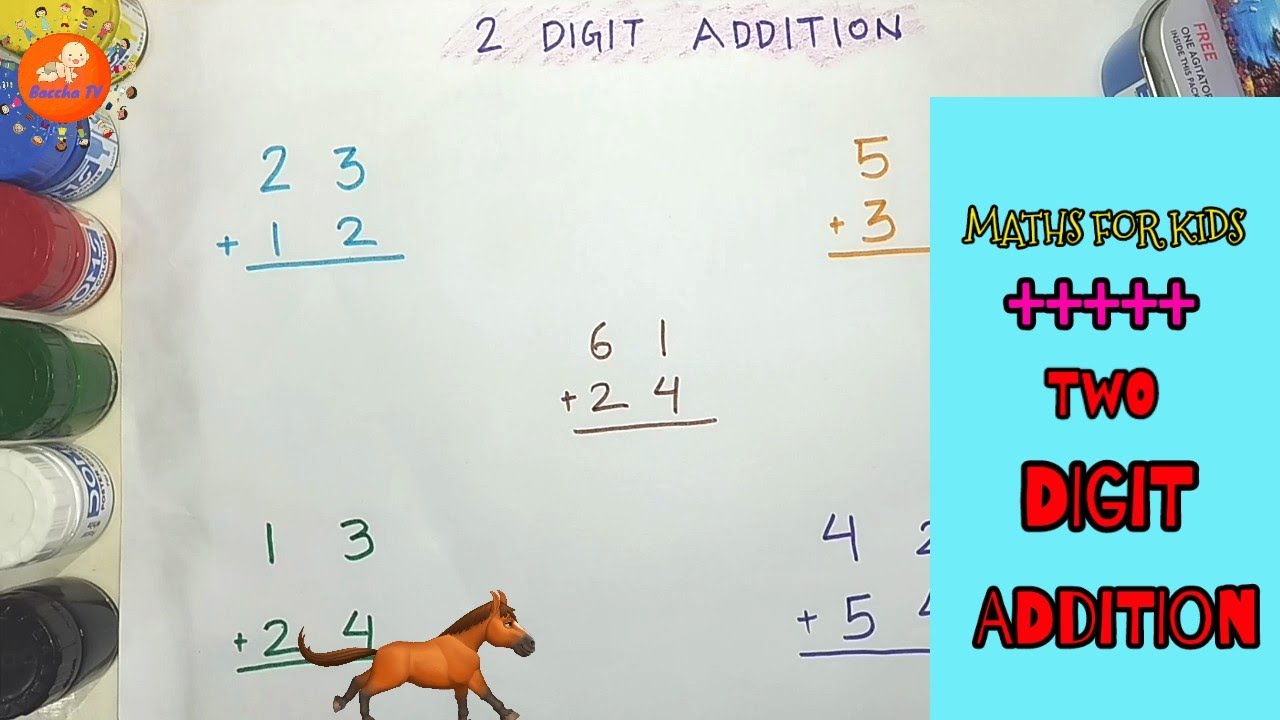 addition | addition 2-digit numbers | two digit addition | sum of two ...
