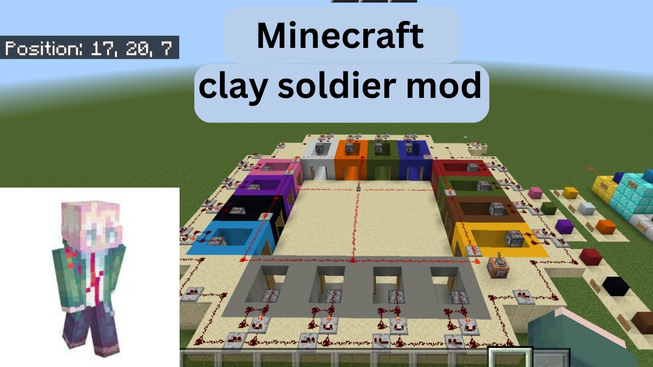 Minecraft clay soldier mod PE edition - YouTube