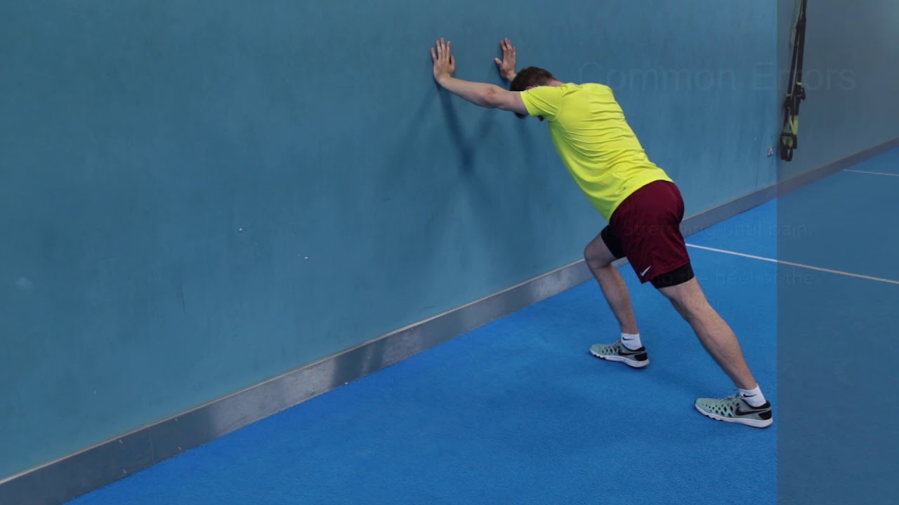 Static calf stretch - YouTube