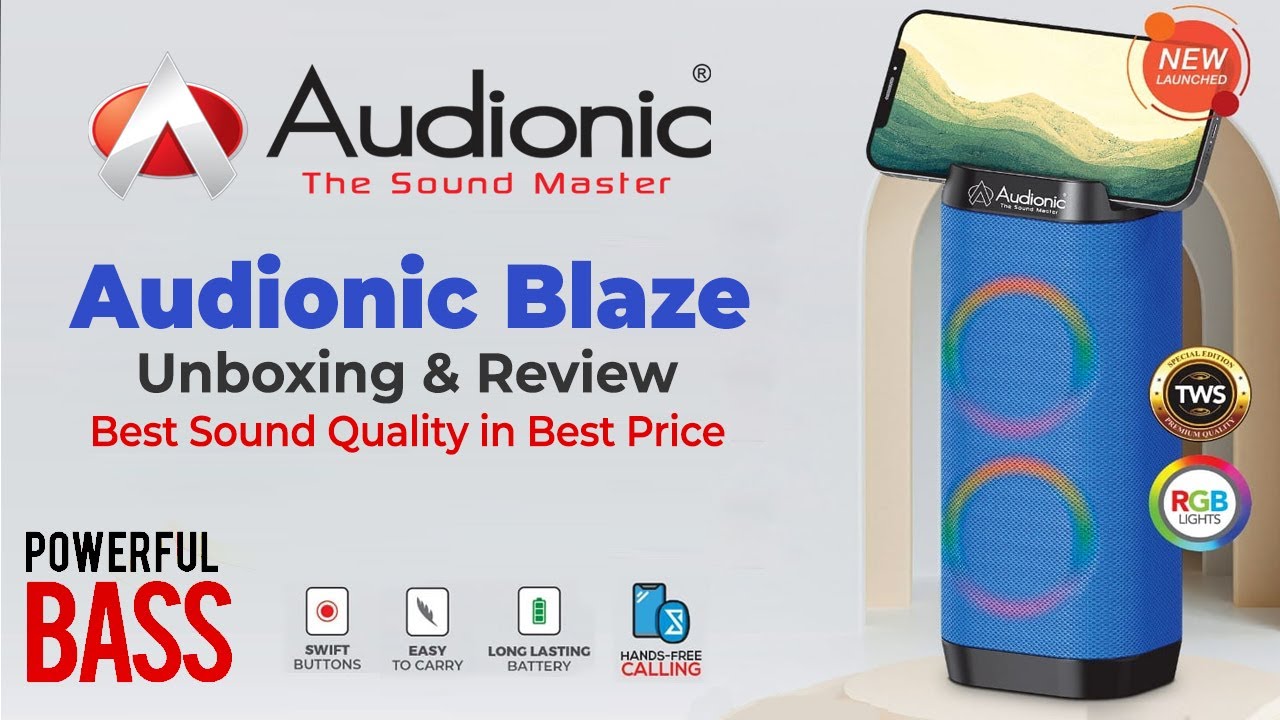 Audionic Speakers Blaze Unboxing, Review- Best Budget Bluetooth Speaker ...