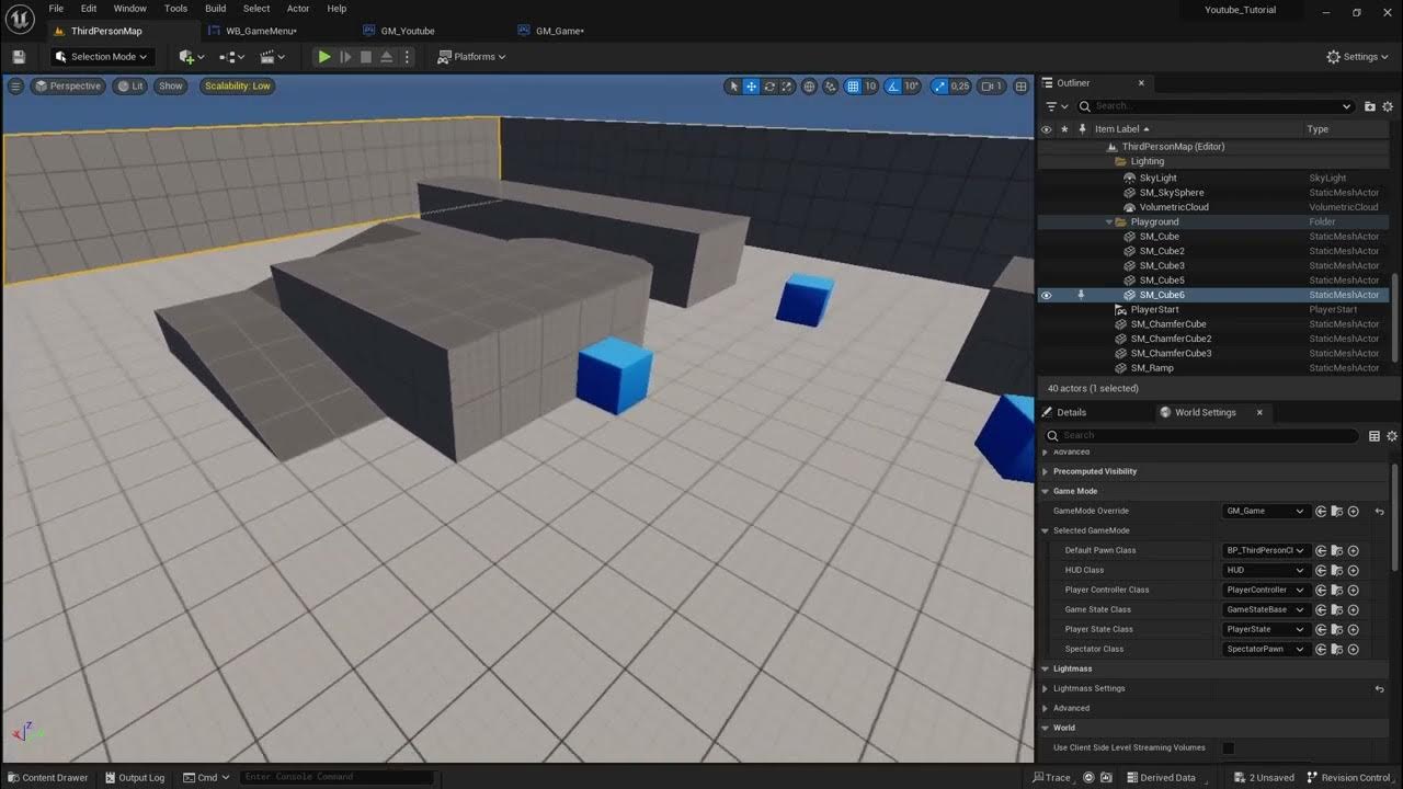 Ue5 Tutorial 9 Game Dev Widget Add Viewport Youtube