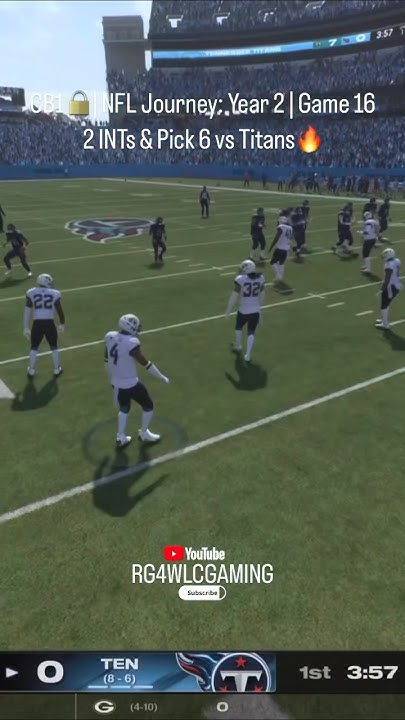 CB1 | NFL Journey: Year 2 | Game 16 | 2 INTs & Pick 6 vs Titans #rg4wlcgaming - YouTube