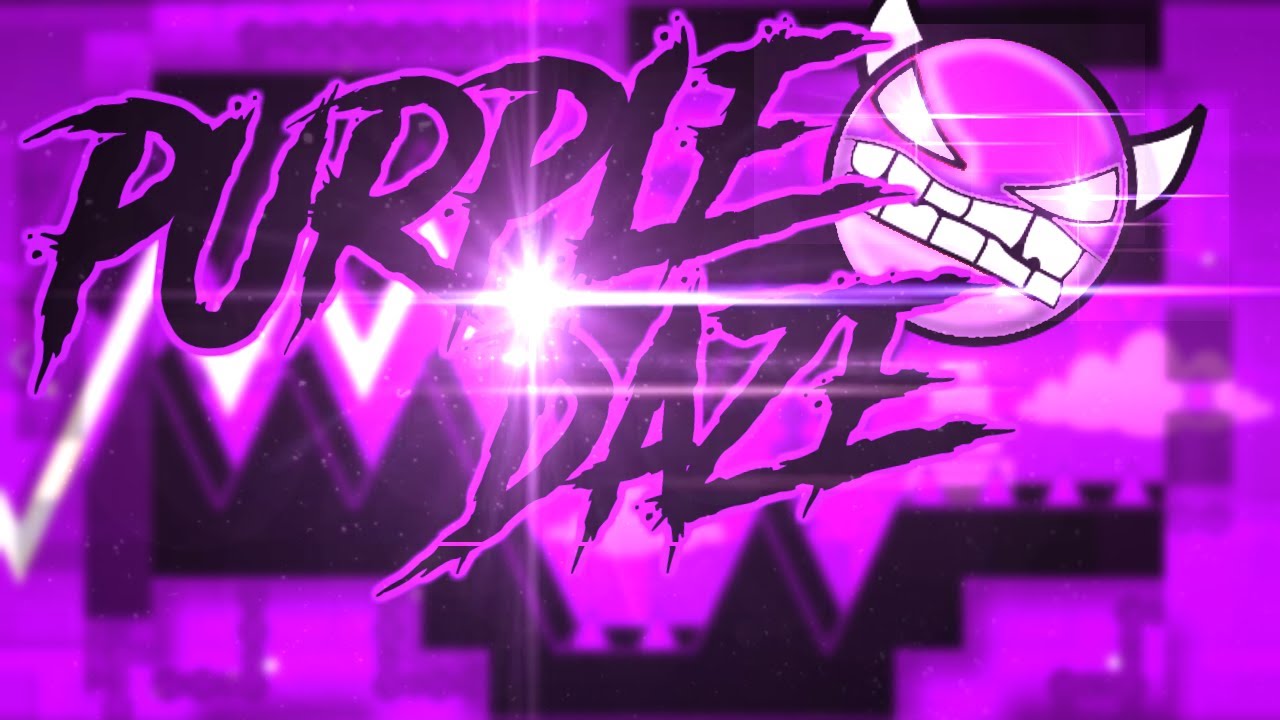 Geometry Dash 1.9 PS - Purple Daze by Fruitsalad 100% - YouTube