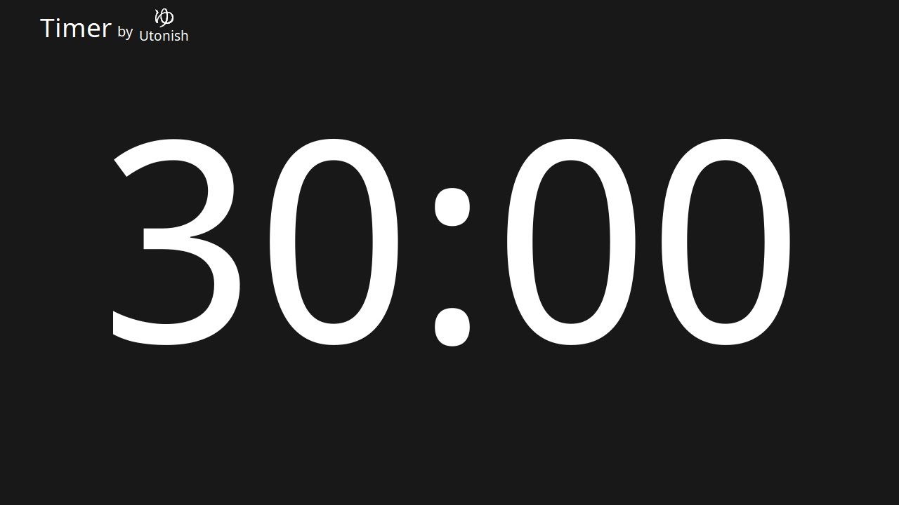 30 Minute Countup Timer - YouTube