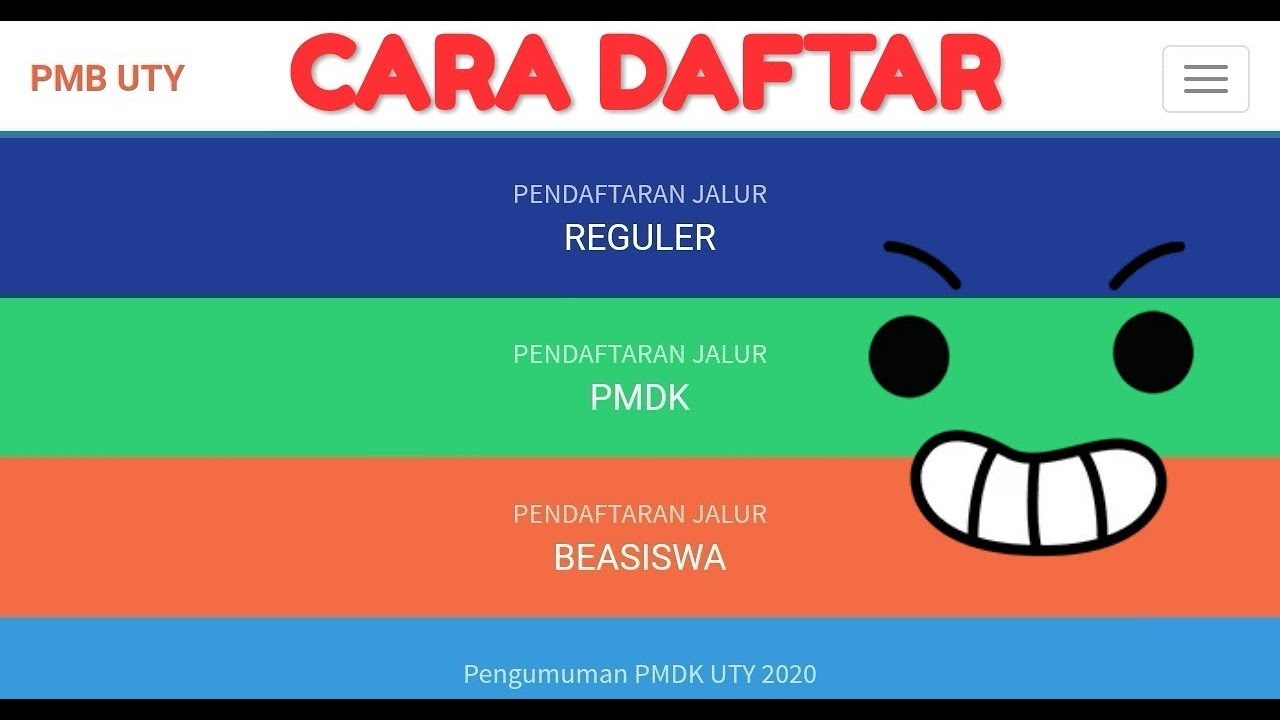 Tutorial cara mendaftar di Universitas Teknologi Yogyakarta - YouTube