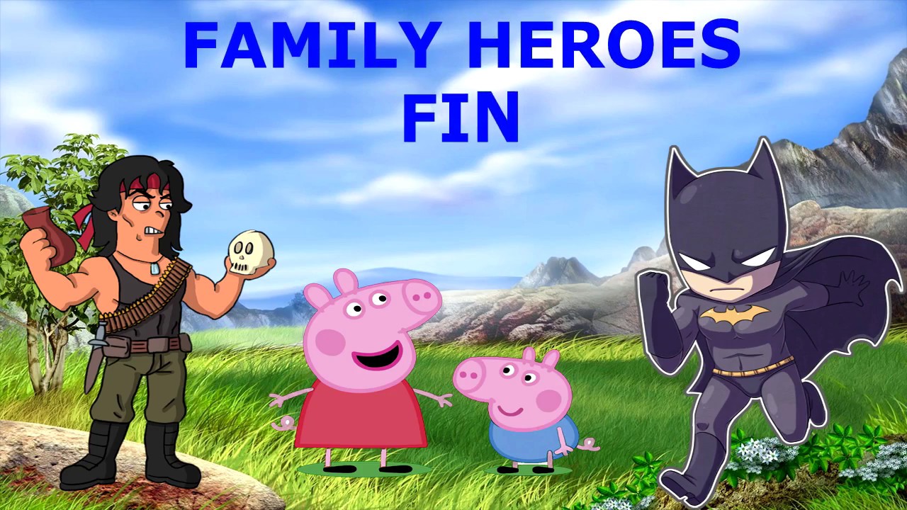 Batman y Rambo vs monstruo ! peppa pig ! - YouTube