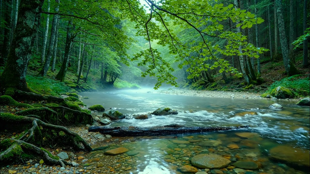 Peaceful Forest Stream Sounds,Beautiful Birds Singing,Nature Sounds for ...