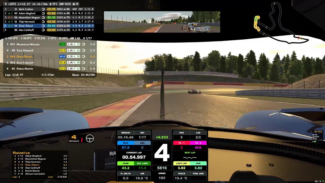 IRacing LMP3 SPA - YouTube