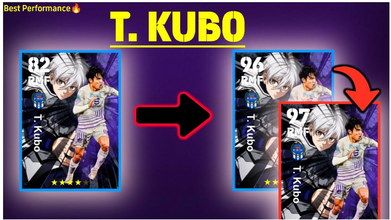 T. KUBO | Blue Lock Kubo Max Training | Kubo Efootball 24 | Efootball 2024 Mobile - YouTube