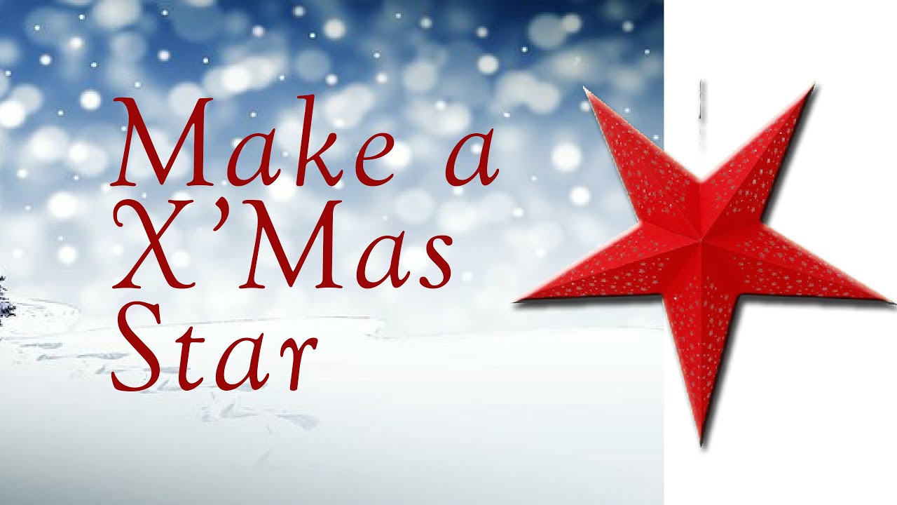 How to make Christmas star || Christmas Star making || Easy Making of ...