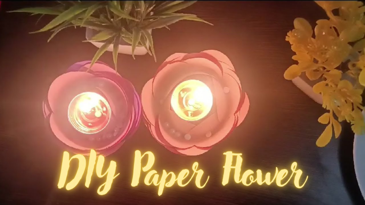 DIY paper flower | How to make paper flower| Easy paper flower | @Radhe ...