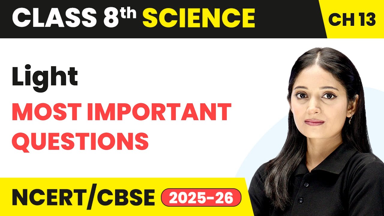Light - Most Important Questions | Class 8 Science Chapter 13 | CBSE ...