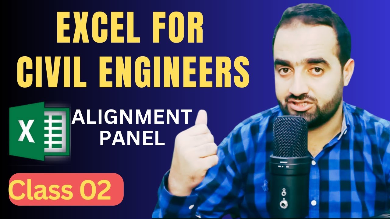 Excel For Civil Engineers | Alignment Panel. - YouTube