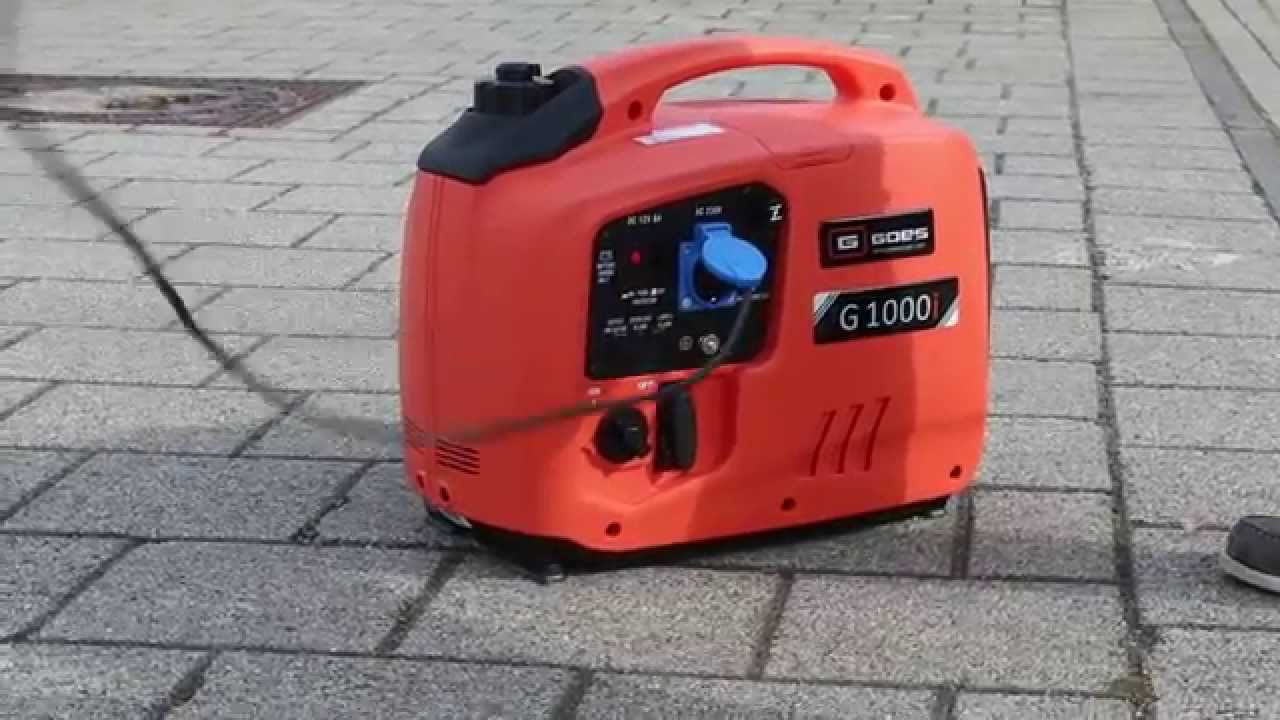 Generator GOES G1000i im Test - YouTube