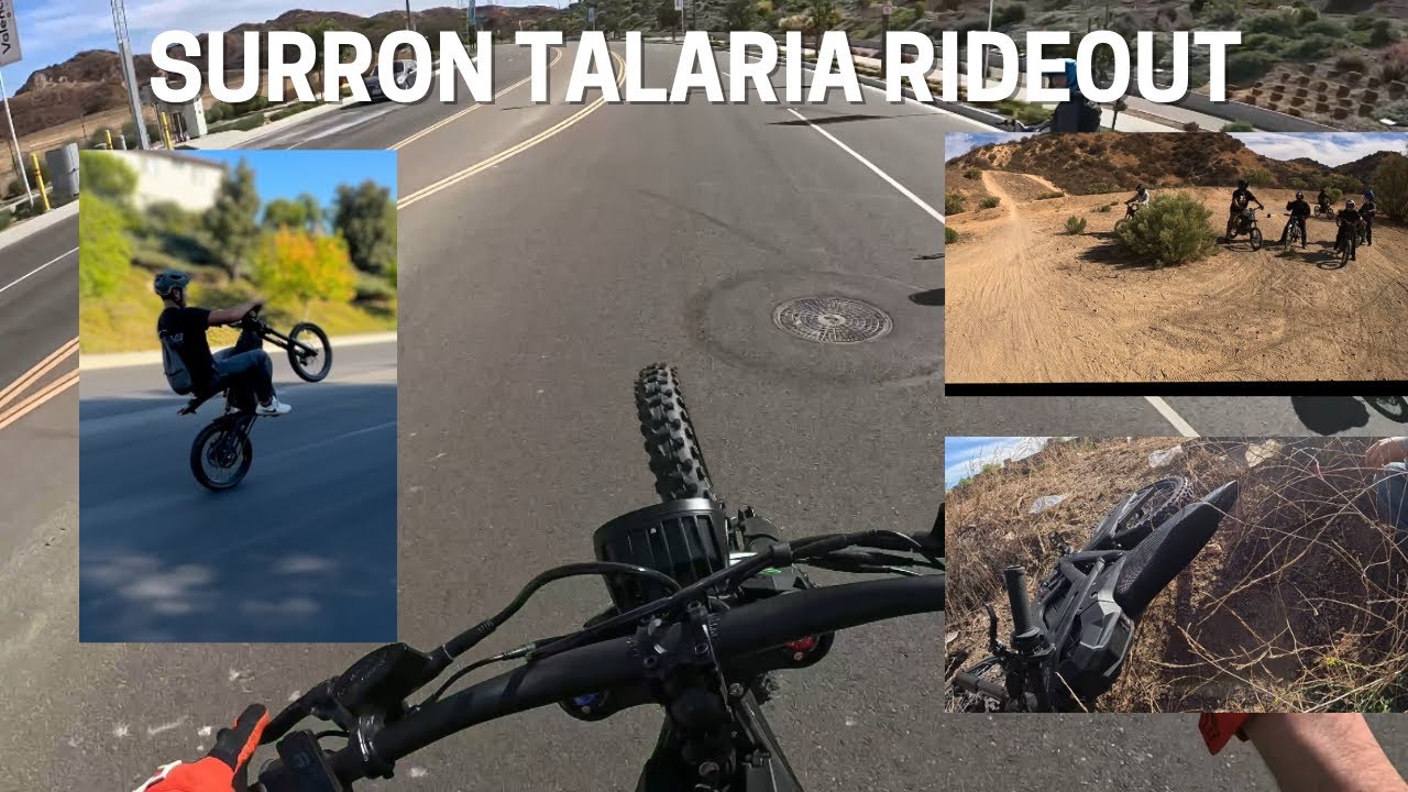 Surron/Talaria mini Rideout (Almost got CAUGHT) (Hitting Jumps) - YouTube