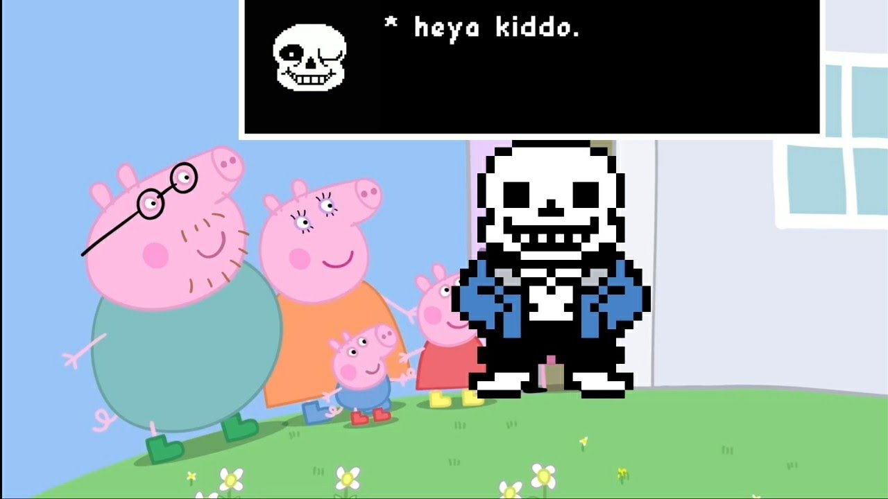 (YTP) Peppa Pig Meets Sans And Papyrus Undertale - YouTube