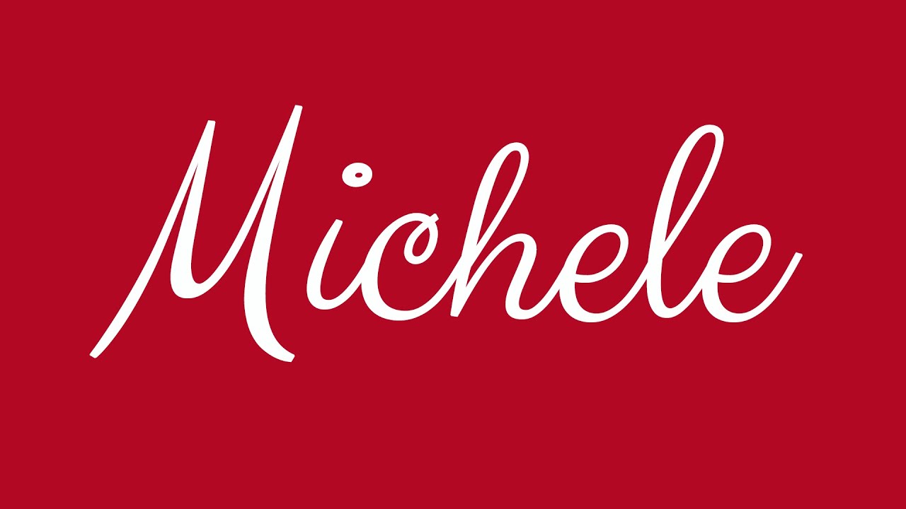 Learn how to Sign the Name Michele Stylishly in Cursive Writing - YouTube