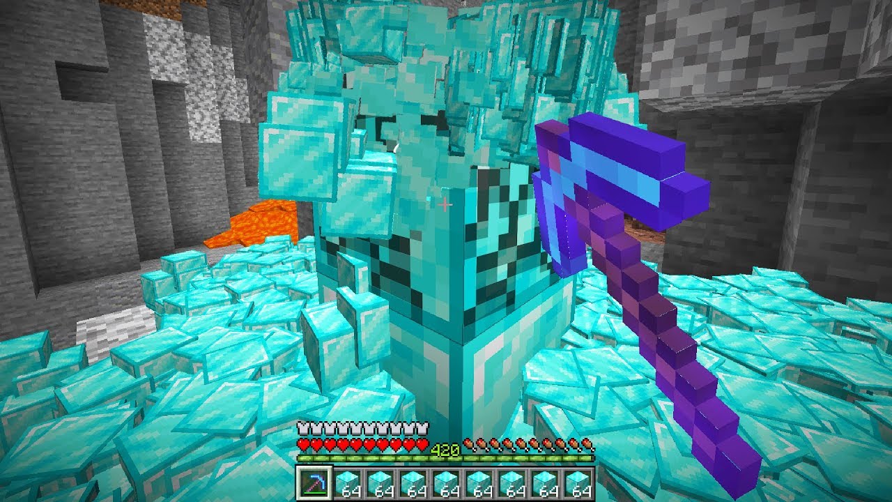 Minecraft Survival but item drops are multiplied every second... - YouTube