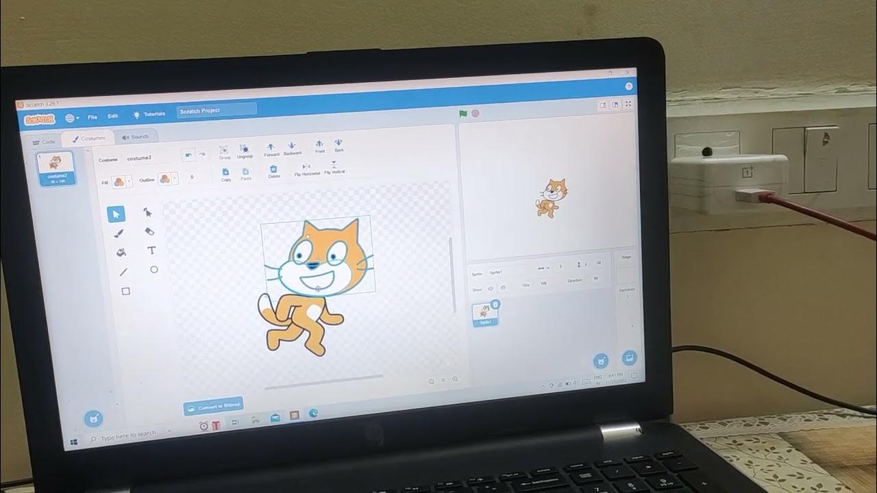 how to horizontal sprite in scratch - YouTube